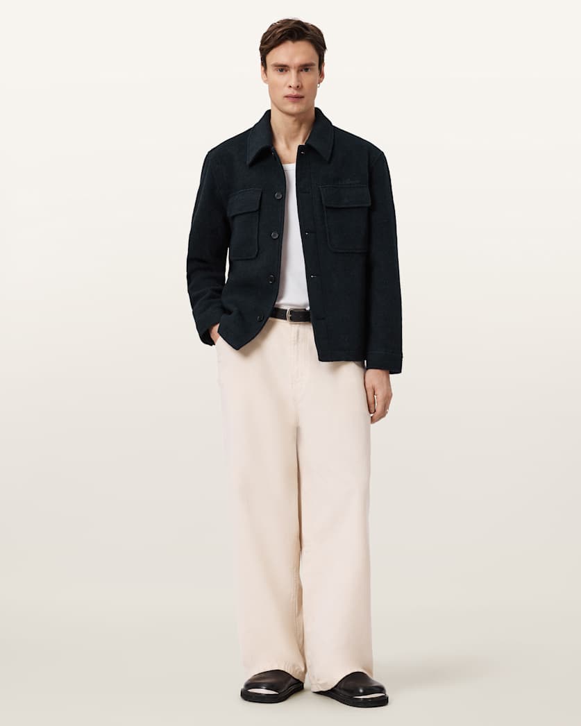 Cayson Wool Blend Jacket AGATE BLUE | ALLSAINTS US